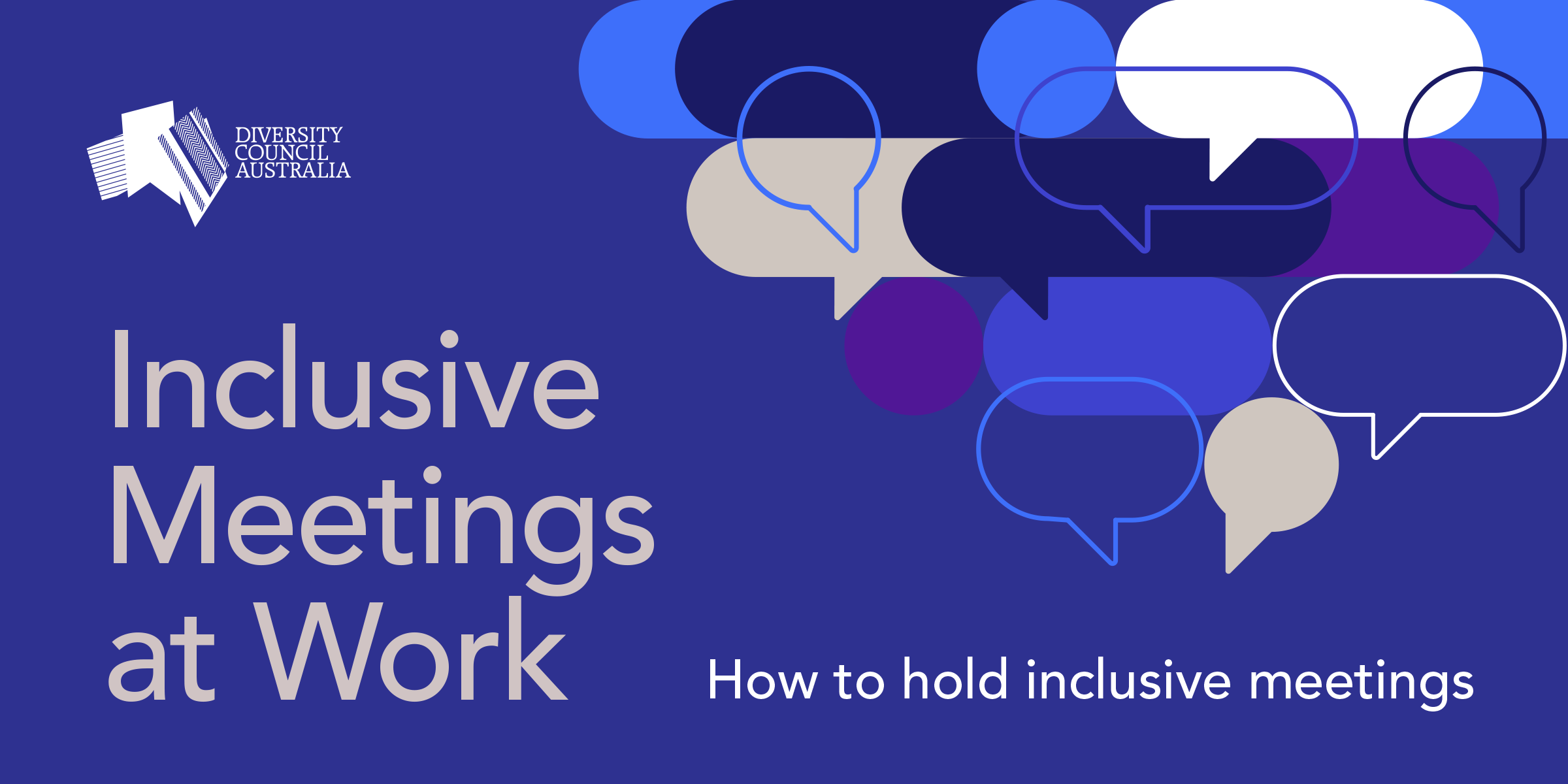 Inclusive Meetings - Diversity Council Australia